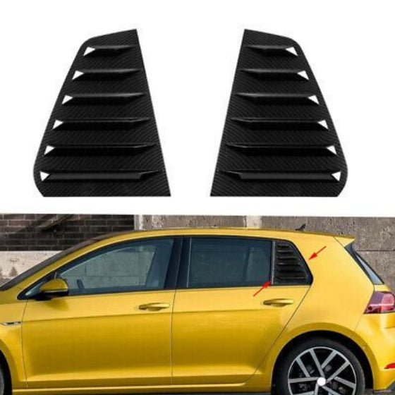 VW Golf 7 Rear Side Window Louvers - VW Styling